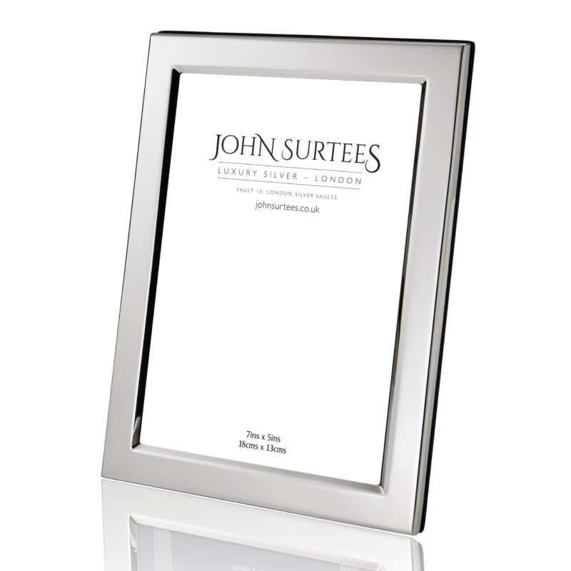 STERLING SILVER Silver photograph frame in Derby pattern | John Surtees ...