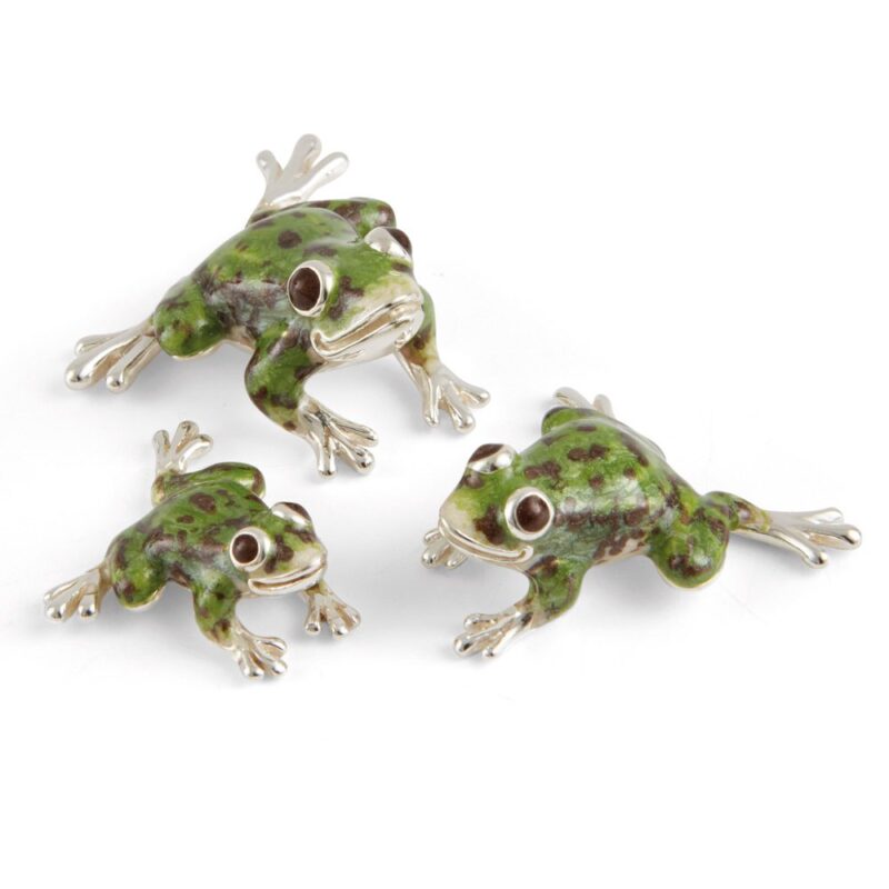 STERLING SILVER Frog All Enamel | John Surtees | London Silver Vaults